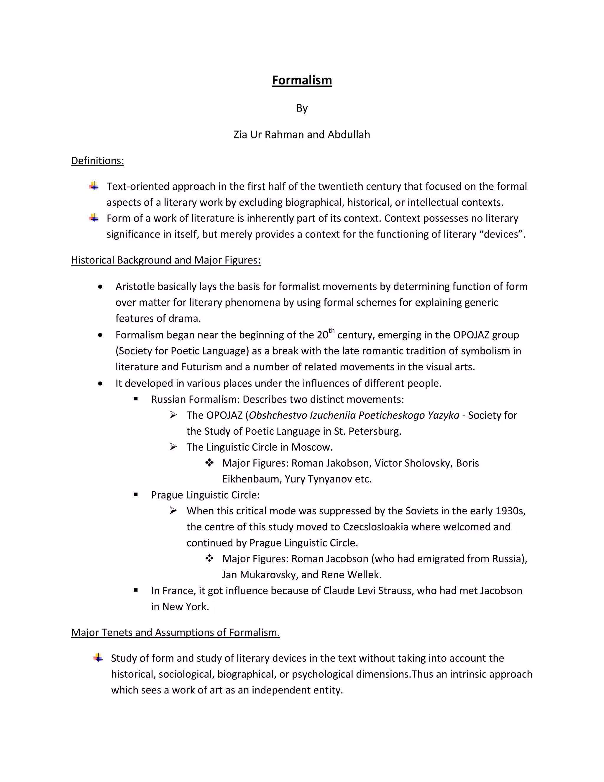 Formalism | DOCX