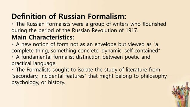 Formalism | PPTX