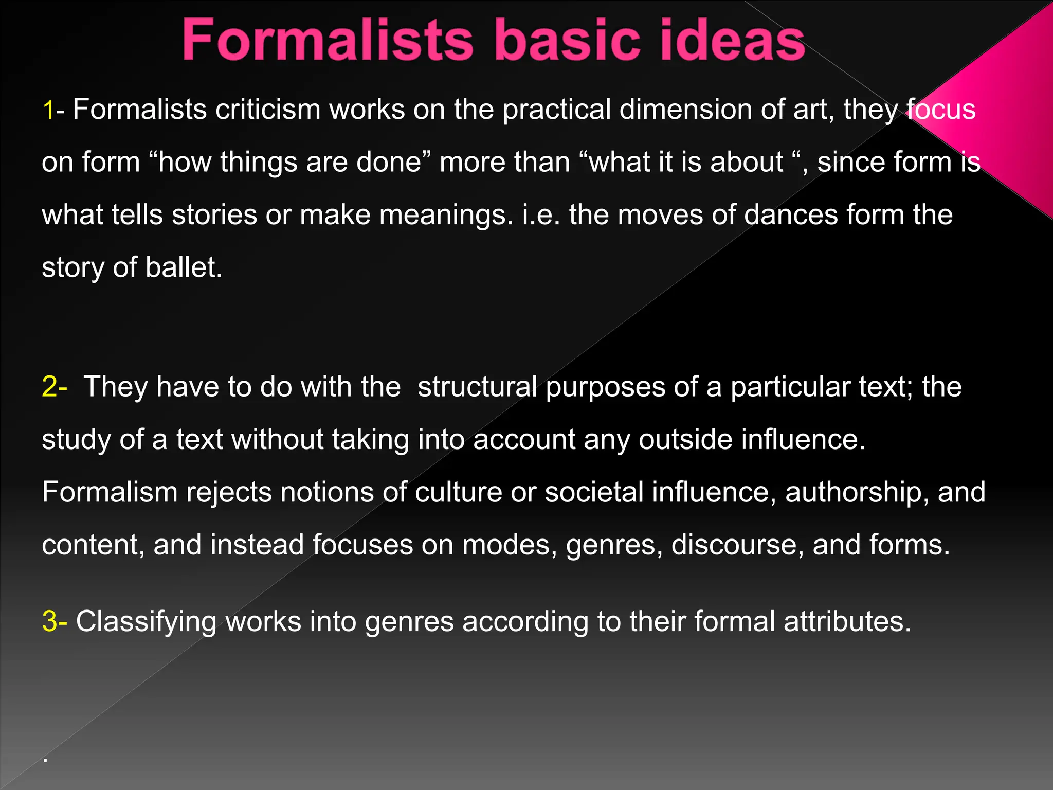 formalism.pptx for educational purposes use | PPT