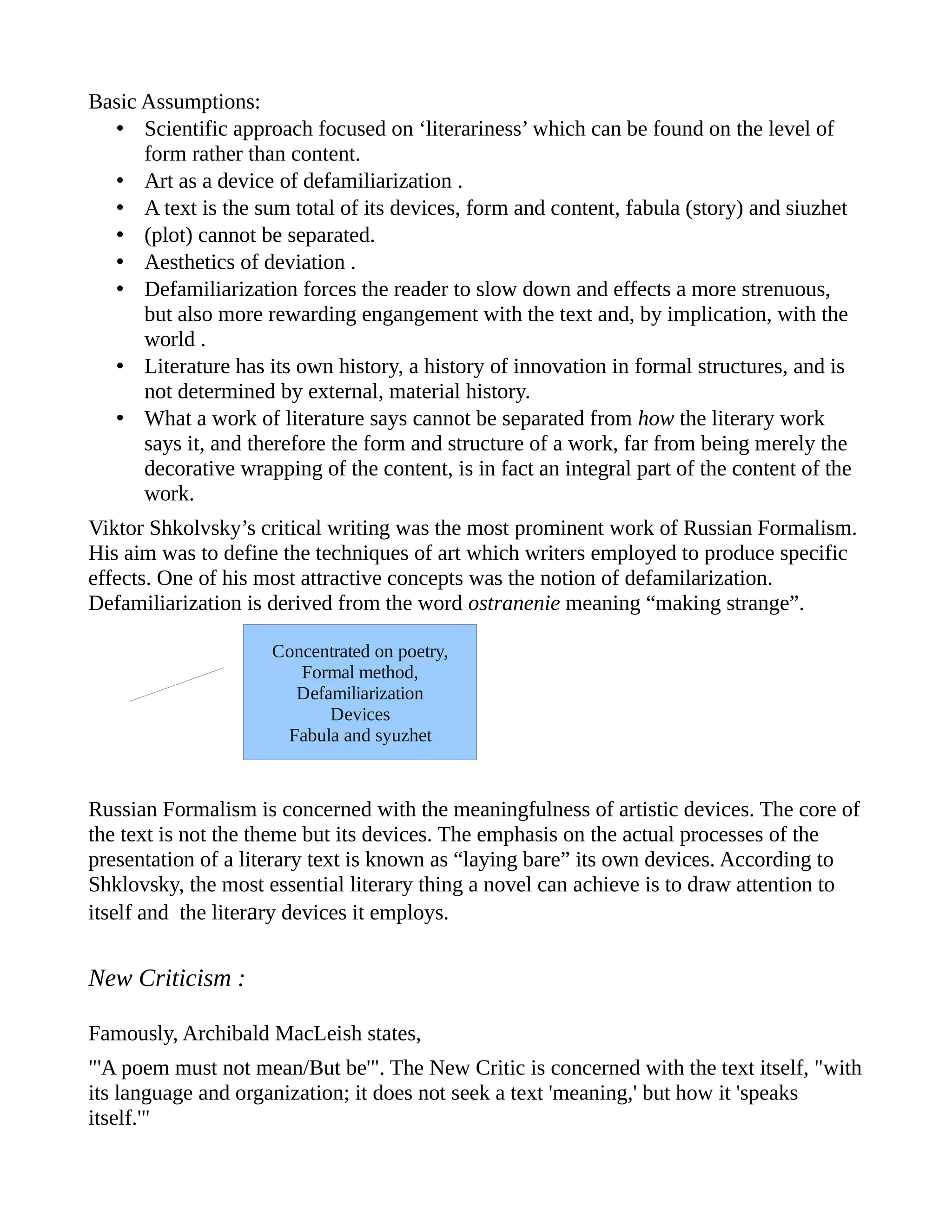 Formalism (Literary Theory) | PDF