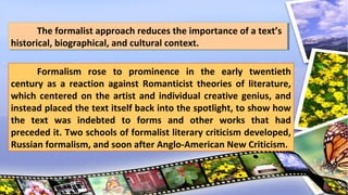 Formalism ppt | PPT
