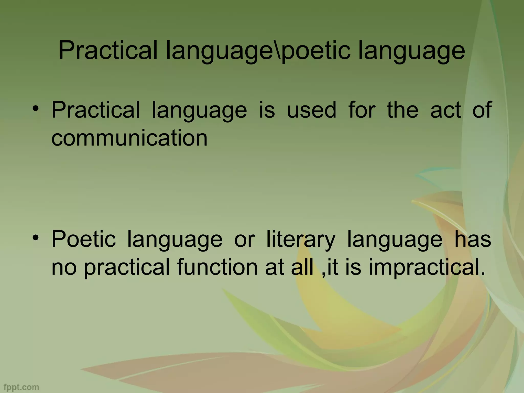 Formalism presentation | PPT