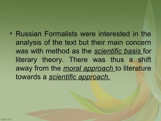 Formalism presentation | PPT