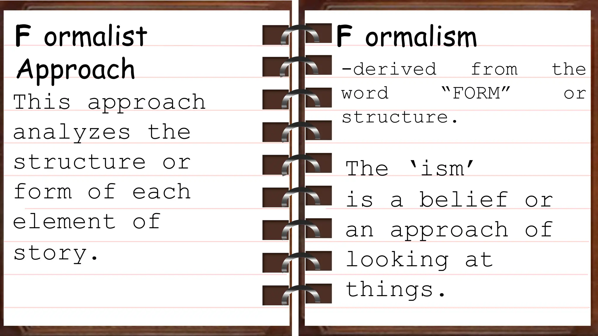 Formalist Approach In Literary Criticism Pptx