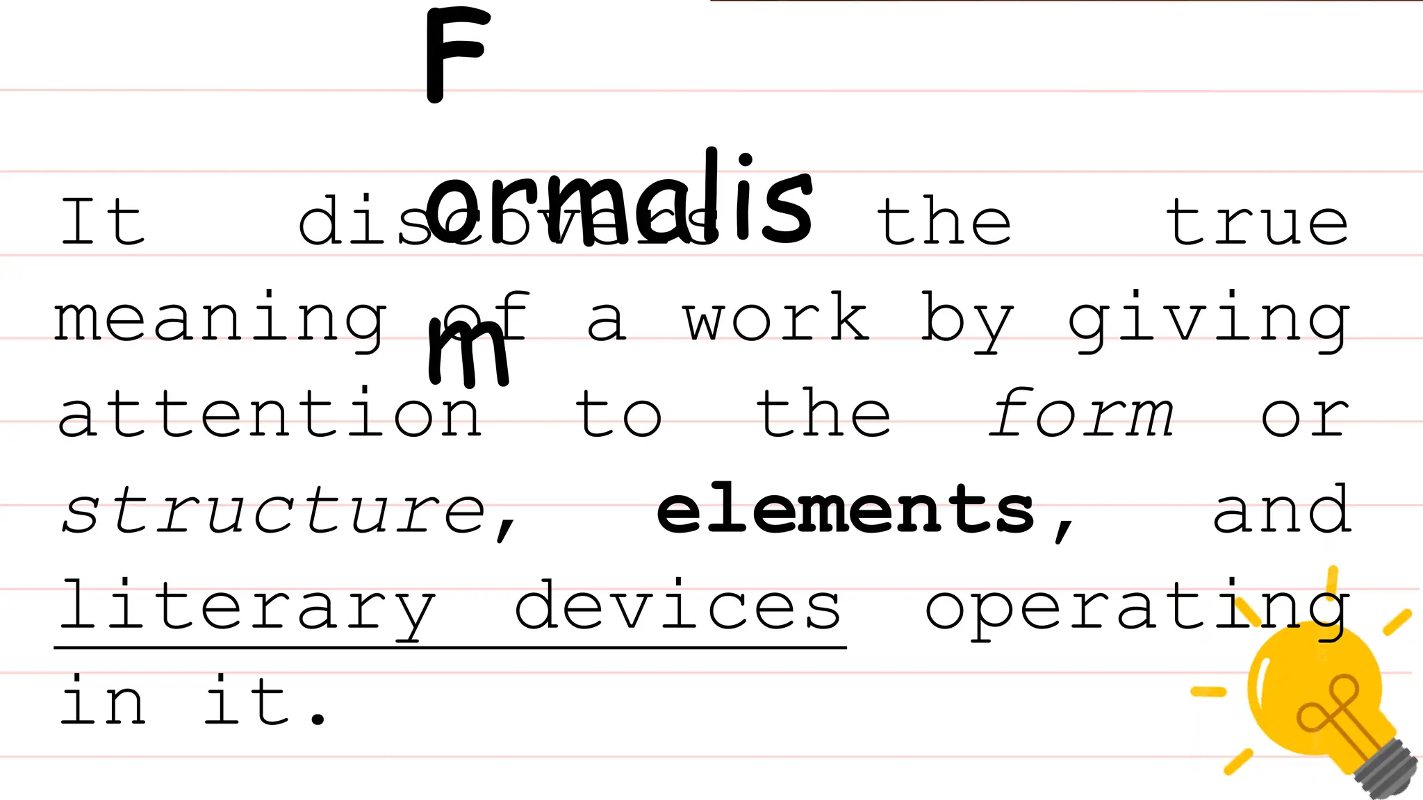 Formalist Approach In Literary Criticism Pptx