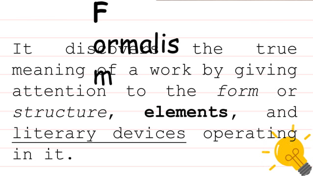 Formalist Approach in Literary Criticism.pptx | Drama | Genres