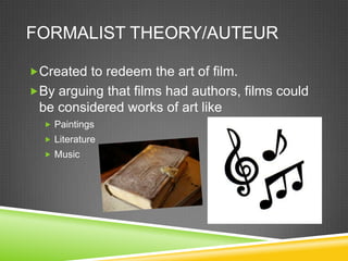 Formalist film theory presentation | PPTX