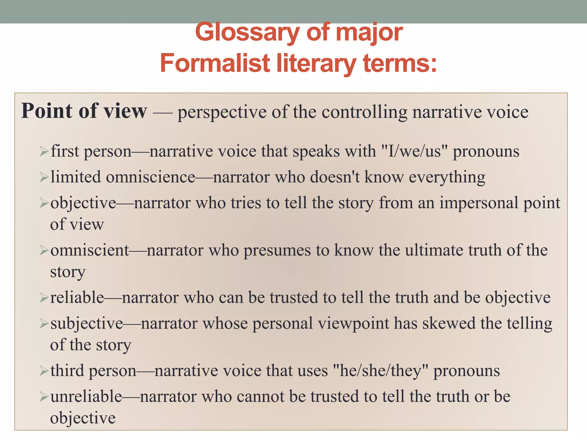 Formalistic approach | PPTX