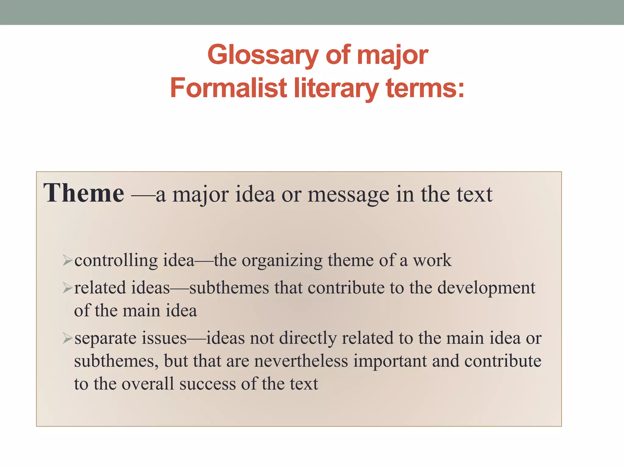 Formalistic approach | PPTX