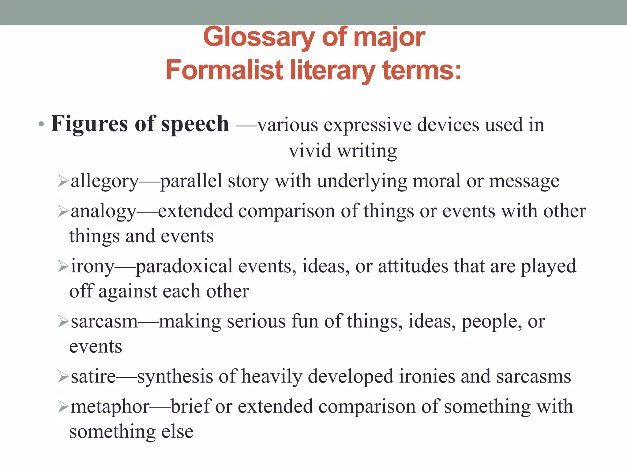 Formalistic approach | PPTX