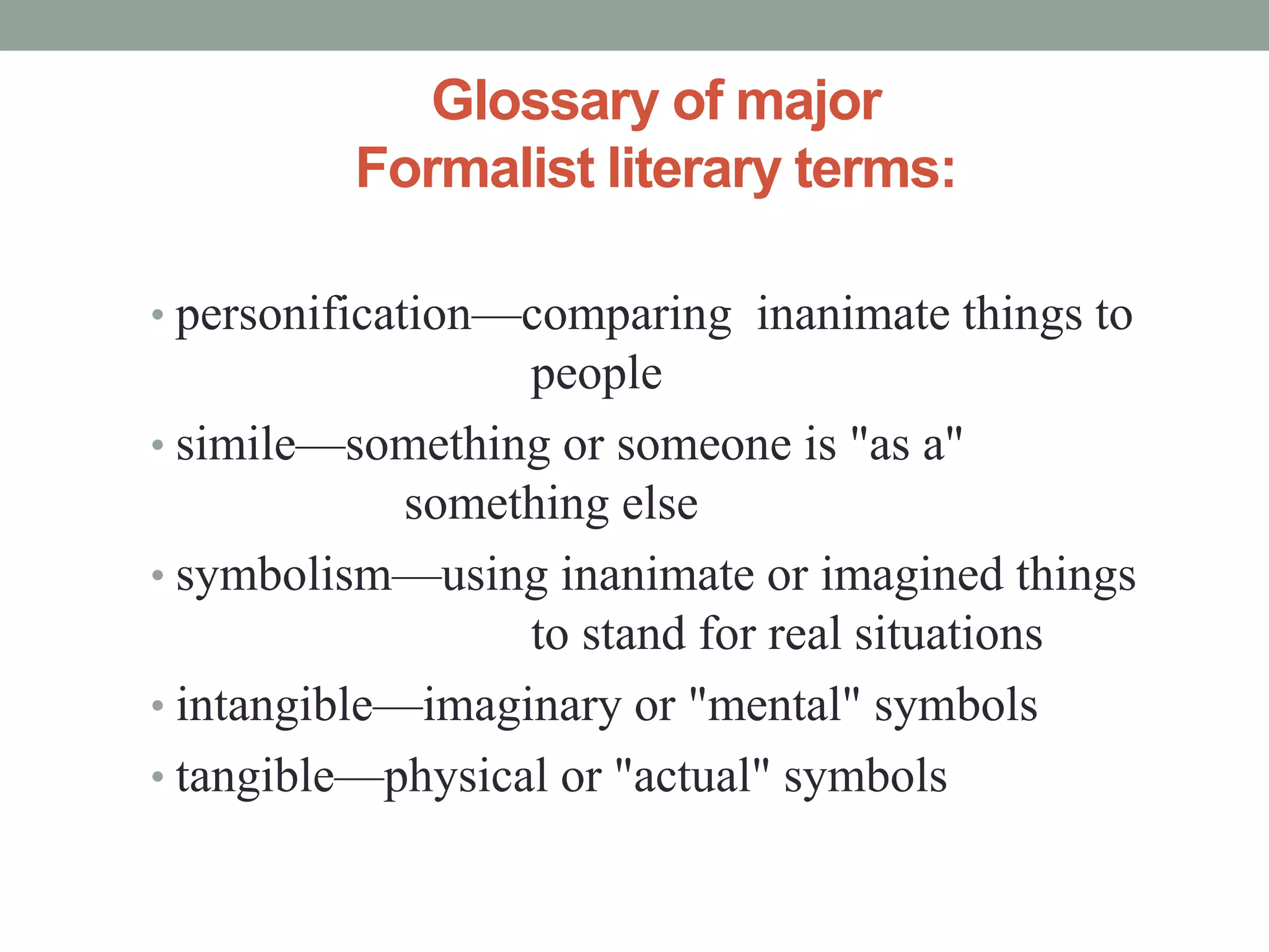 Formalistic approach | PPTX