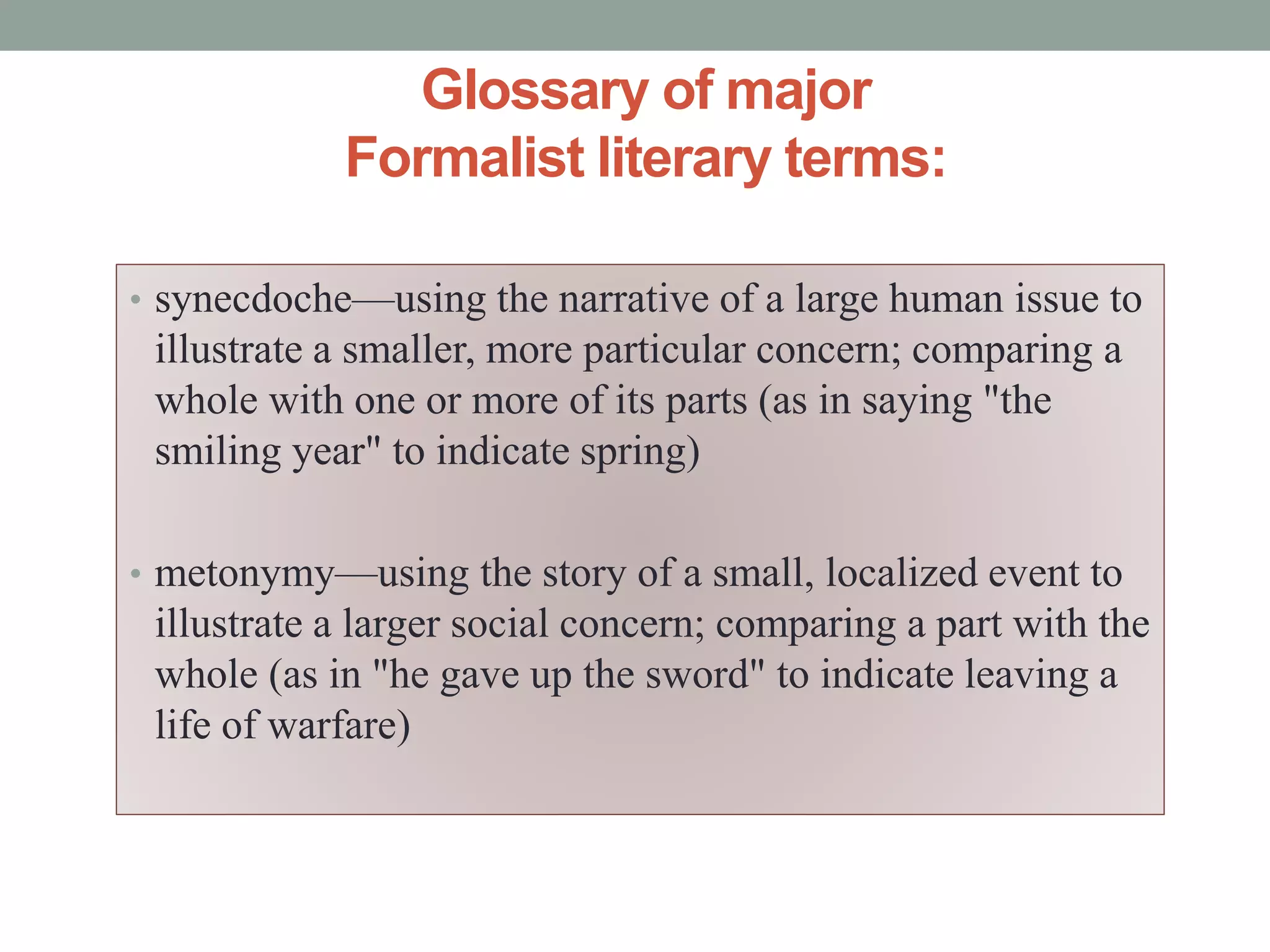 Formalistic approach | PPTX