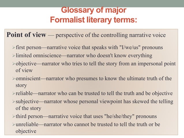 Formalistic approach | PPTX