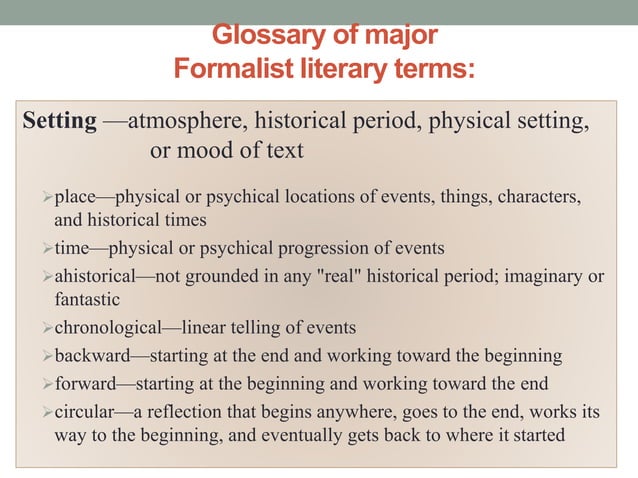 Formalistic approach | PPTX