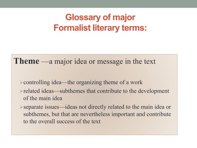 Formalistic approach | PPTX