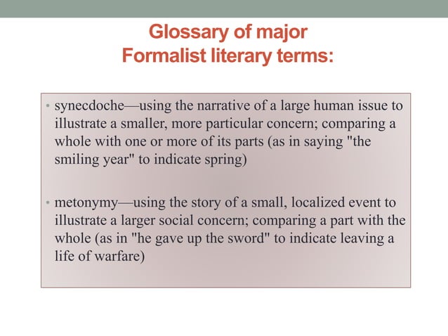 Formalistic approach | PPTX