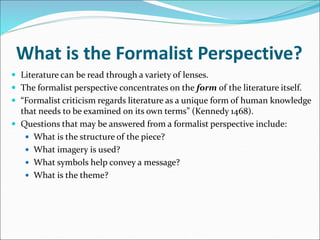 formalist perspective- Literary Critcism.ppt