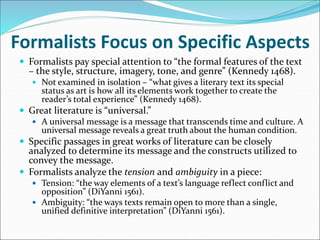 formalist perspective- Literary Critcism.ppt