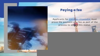 Formalities of Getting Chinese Citizenship | PDF