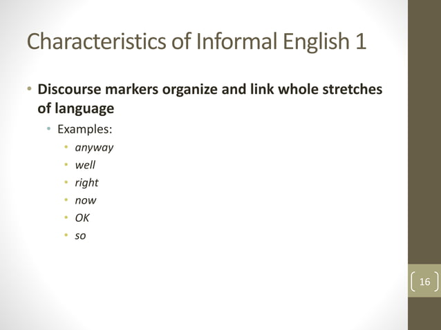 Formality vs Informality in English | PPTX | Technology & Computing
