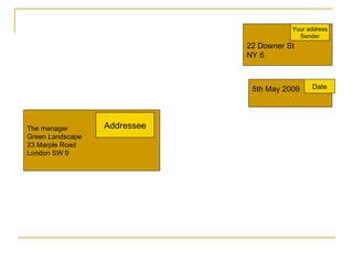 Formal letter | PPT | Consumer Issues | Business