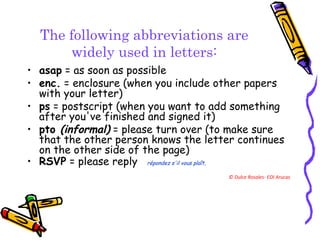Formal letter | PPT