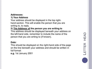 Formal letter | PPTX