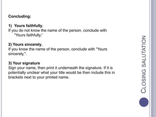 Formal letter | PPTX