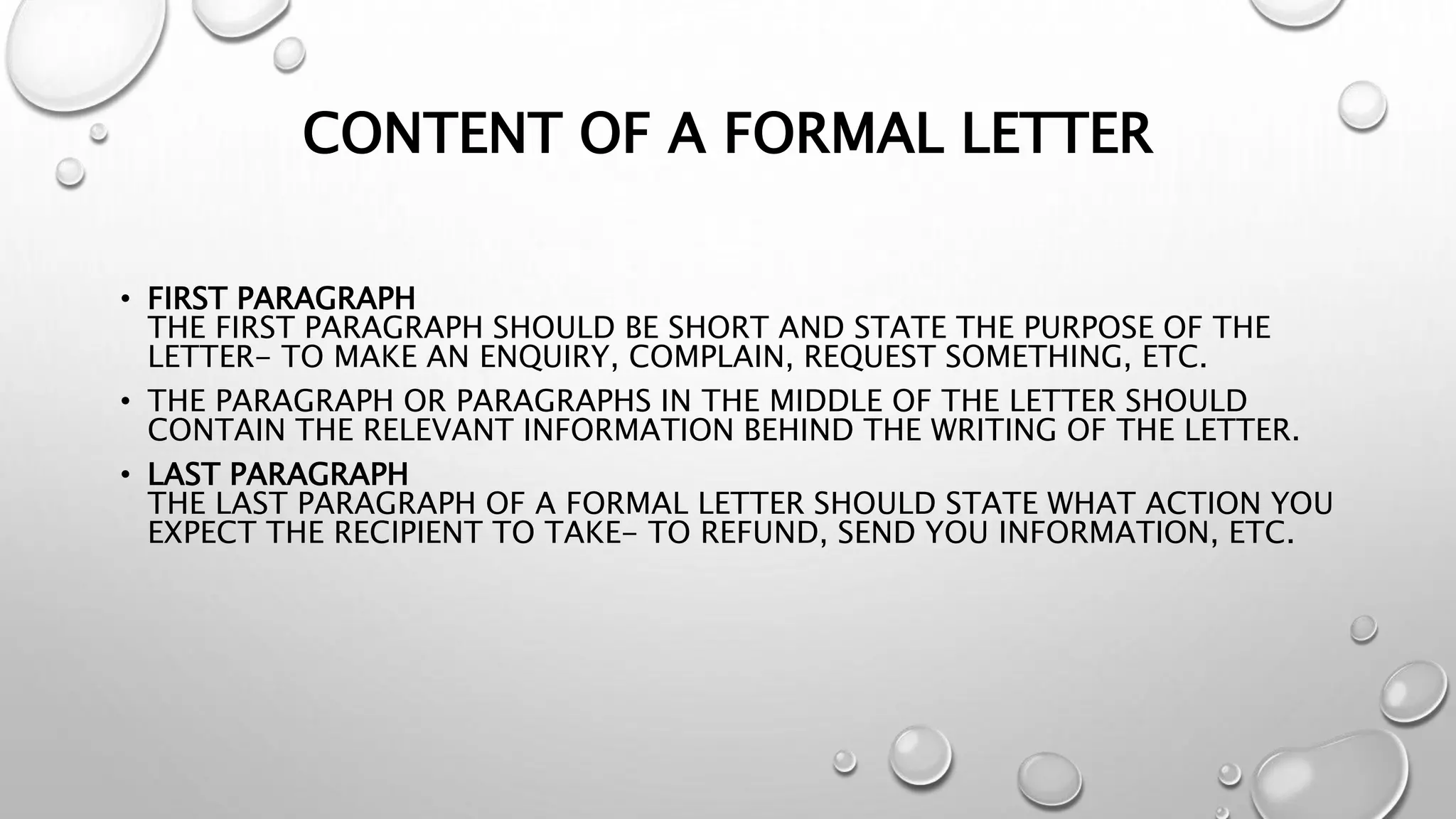 Formal letter | PPT