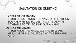 Formal letter | PPT