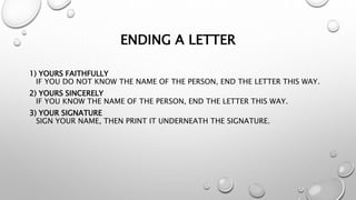 Formal letter | PPTX