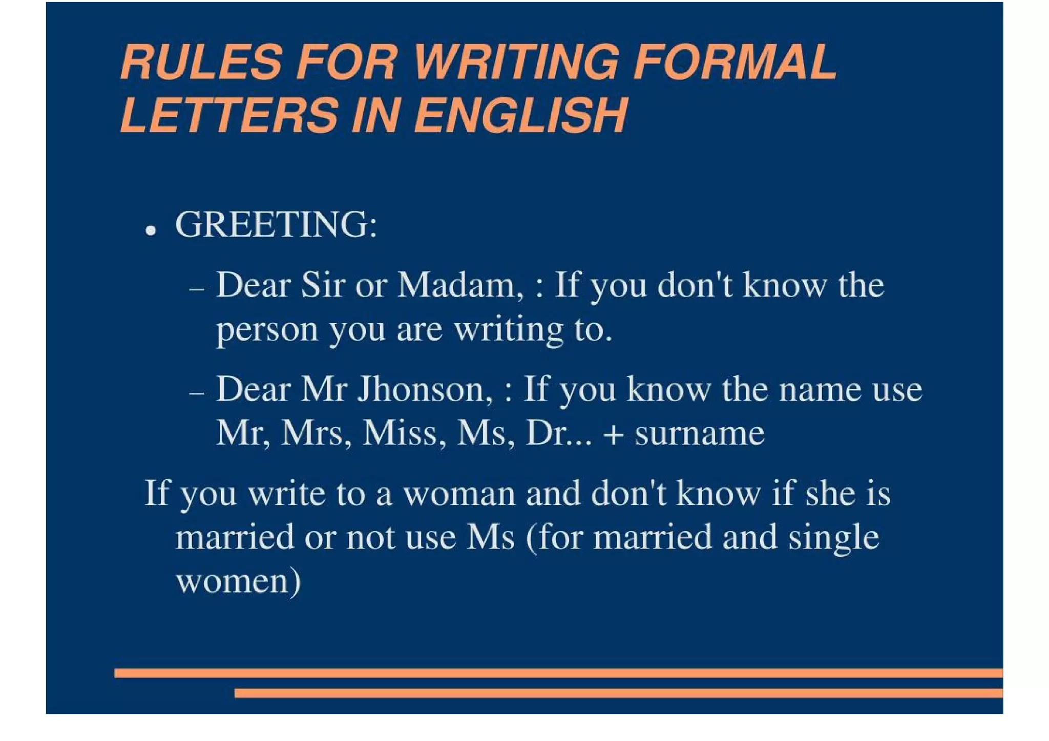 FORMAL LETTER | PDF