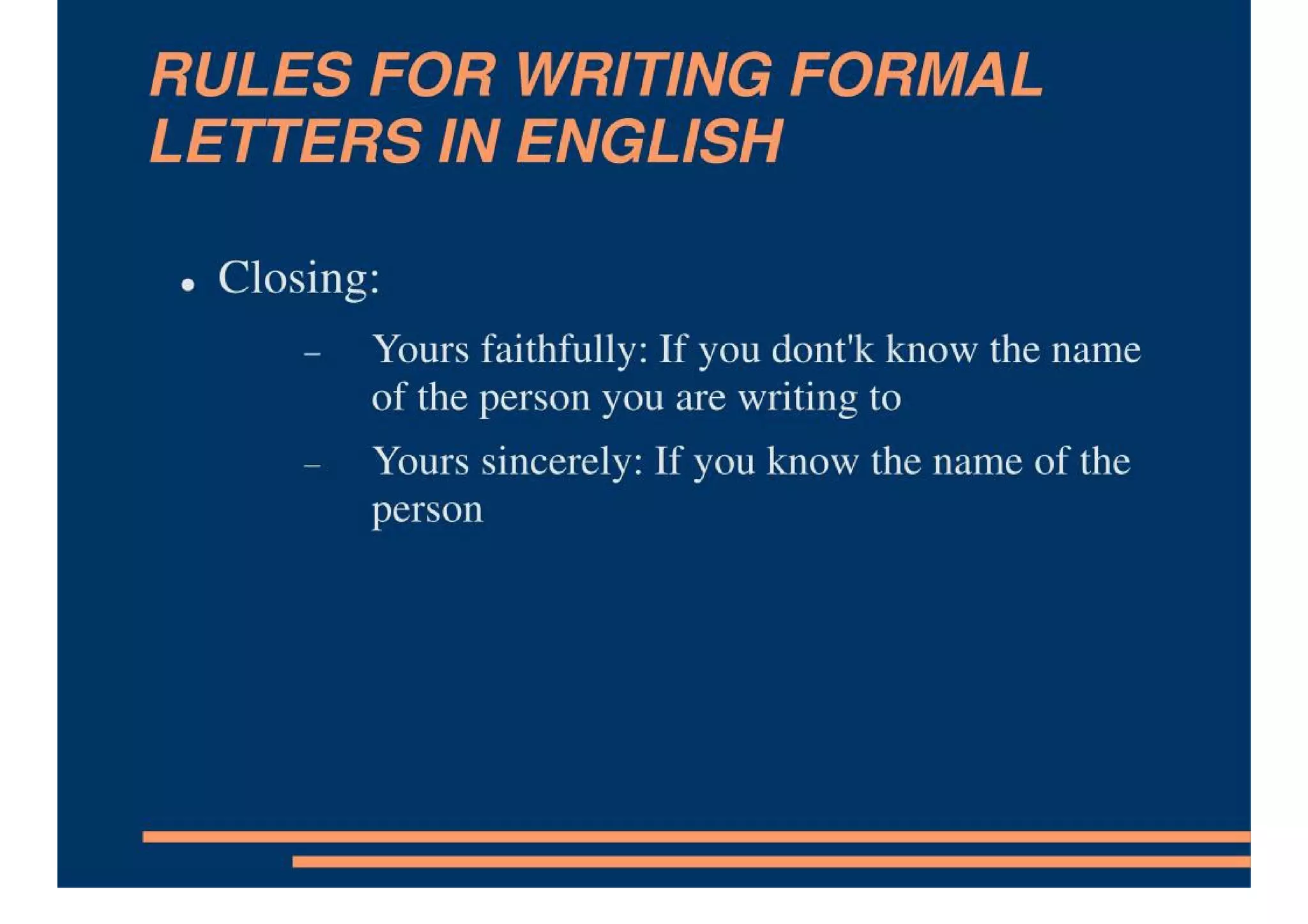 FORMAL LETTER | PDF