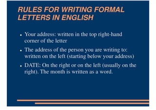 FORMAL LETTER | PDF