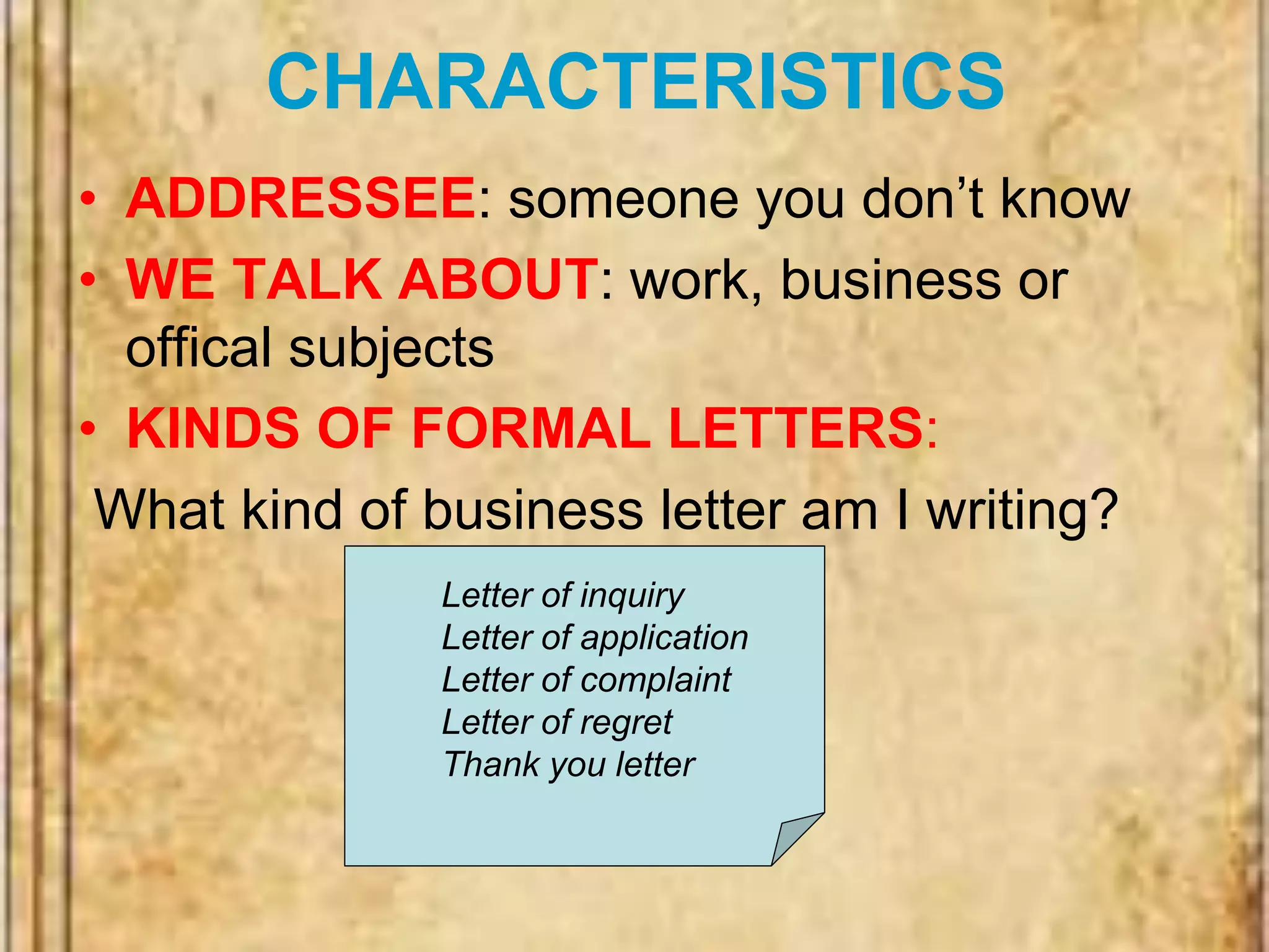 Formal Letter.ppt