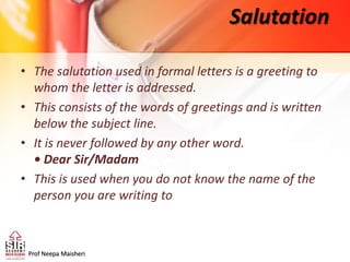 Formal letter final | PPT