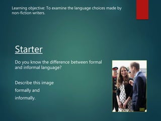 Formal letter lesson PPT | PPTX