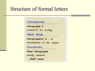 Formal letters | PPT
