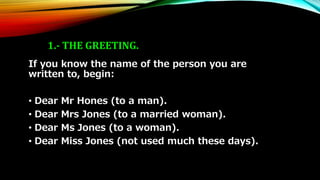 Formal letters | PPTX