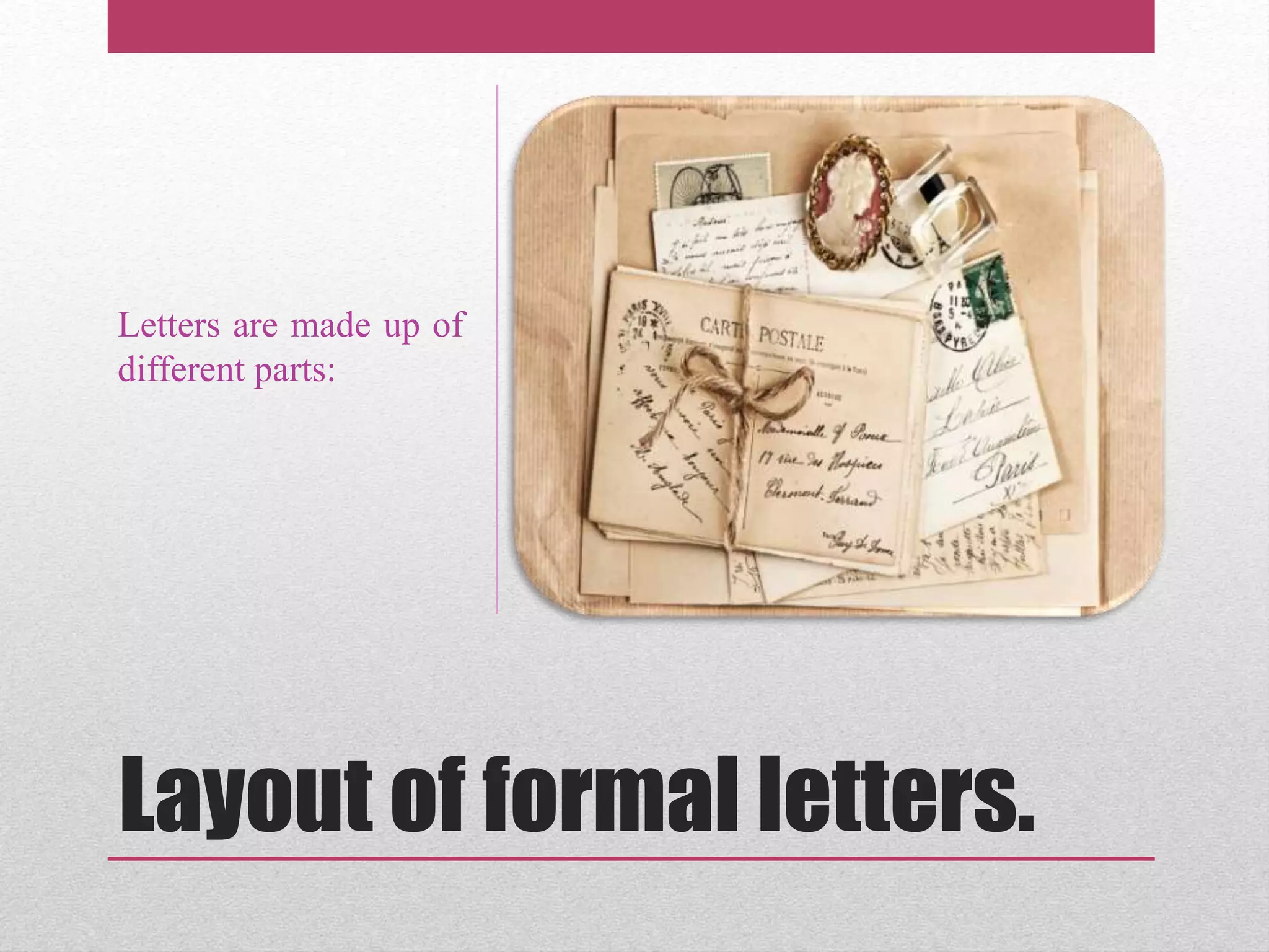 Formal letters | PPT