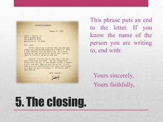 Formal letters | PPT