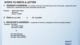 Formal letters | PPTX