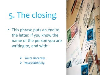 Formal letters unit 3 | PPTX