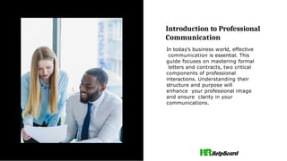 Formal Letter Template in Contract and Letters | PPTX