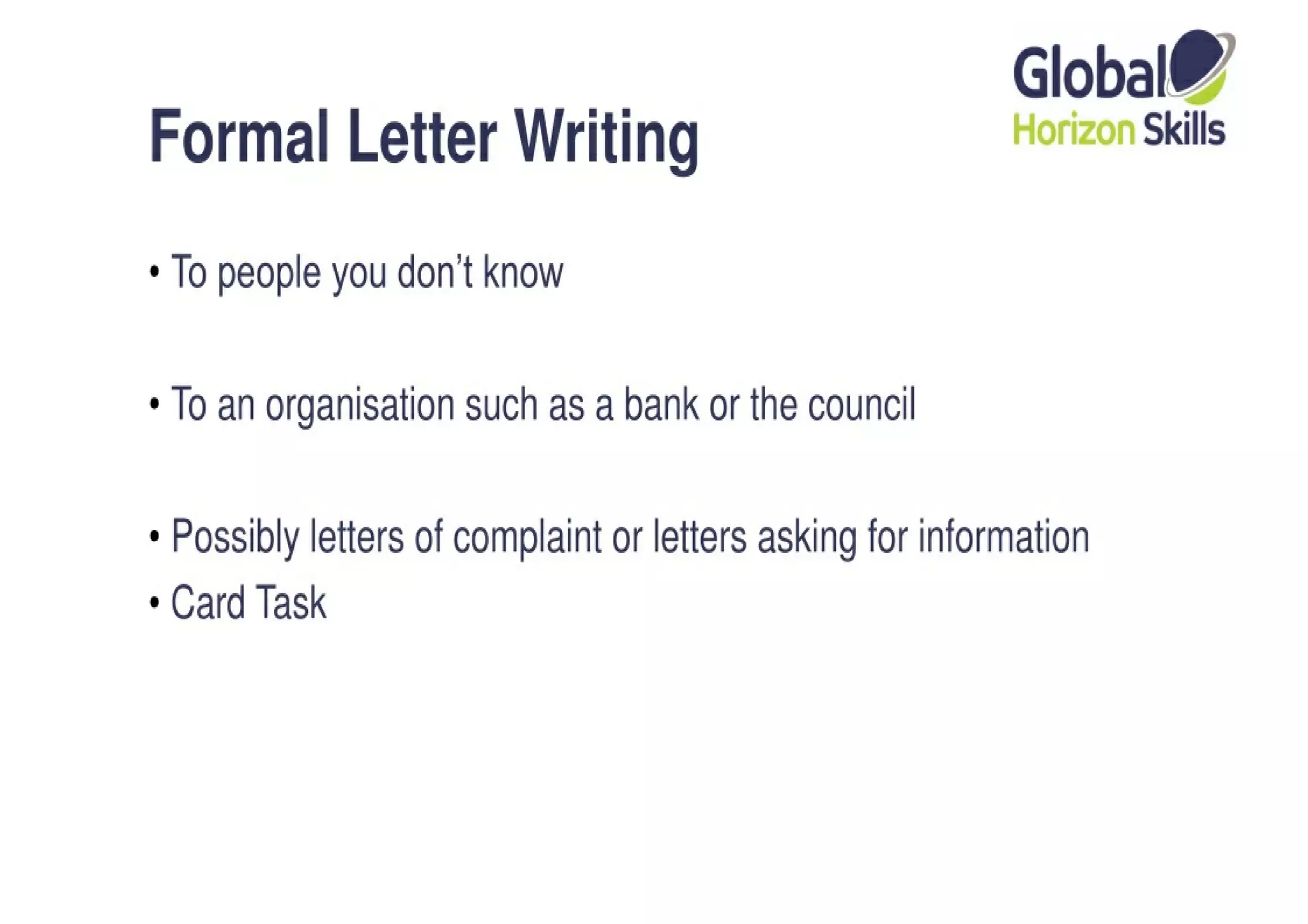 Formal Letter Writing | PDF