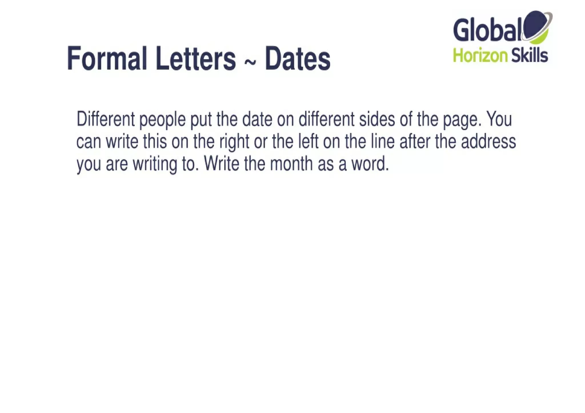 Formal Letter Writing | PPT