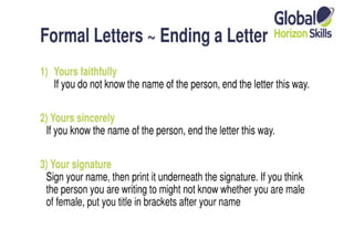 Formal Letter Writing | PPT