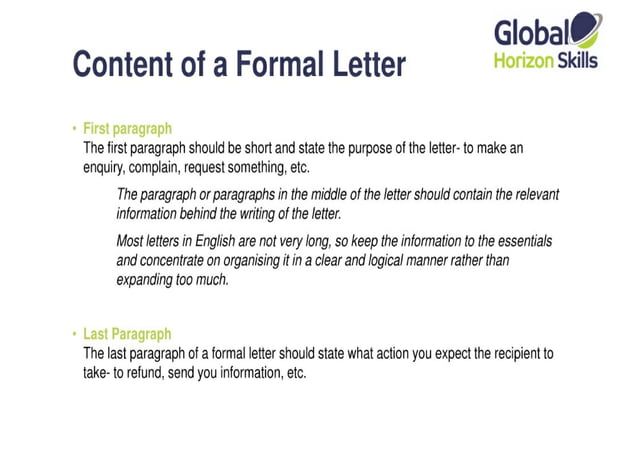 Formal Letter Writing | PPT