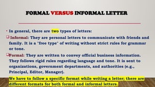 Comprehensive Guide to Writing Formal Letters: Format, Tone, and ...