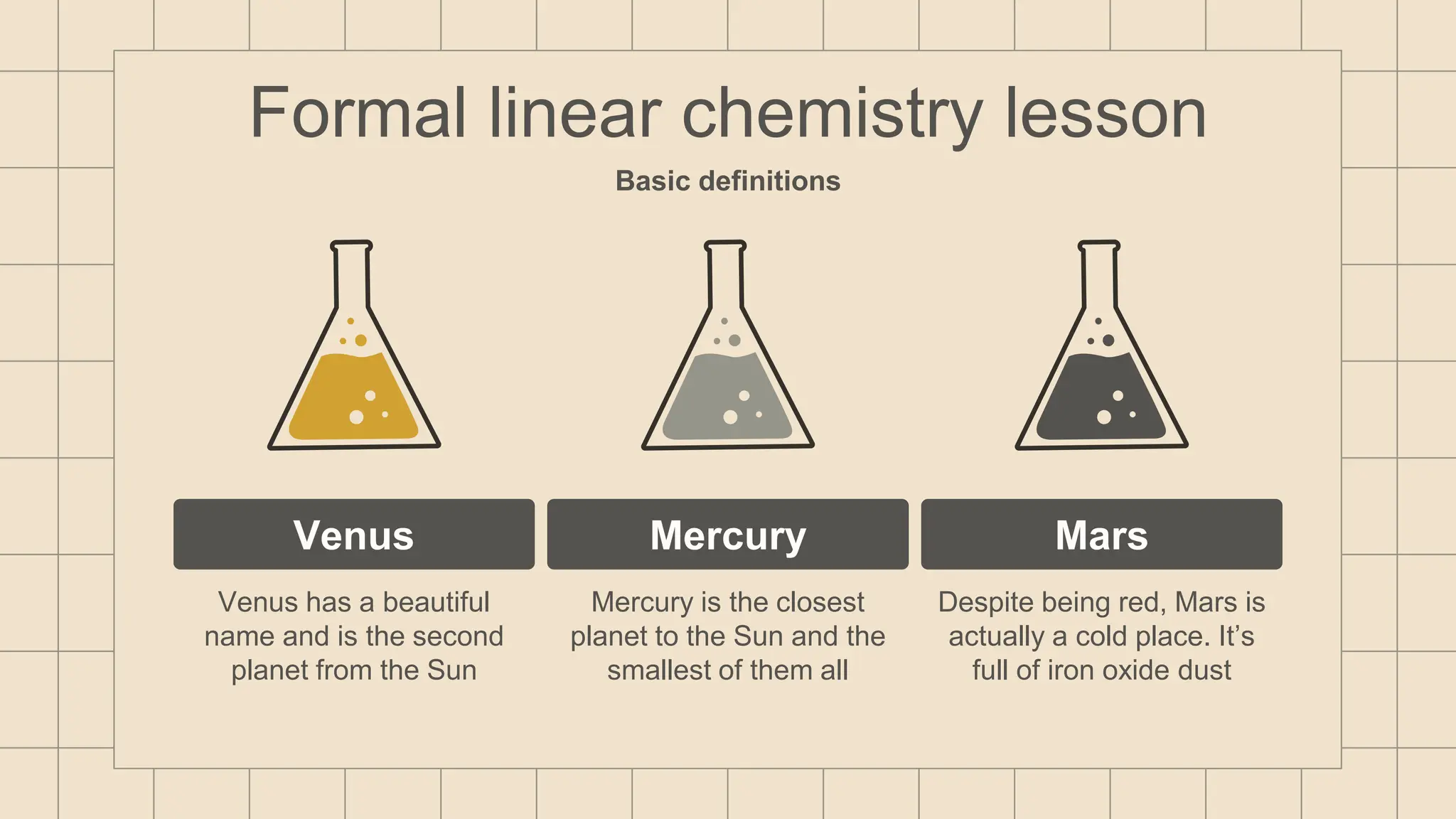 Formal Linear Chemistry Lesson Theme for College Infographics by ...